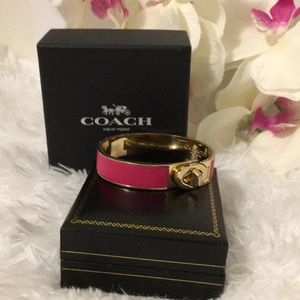 Coach | Jewelry | Coach Bracelet Pink Color | Poshmark